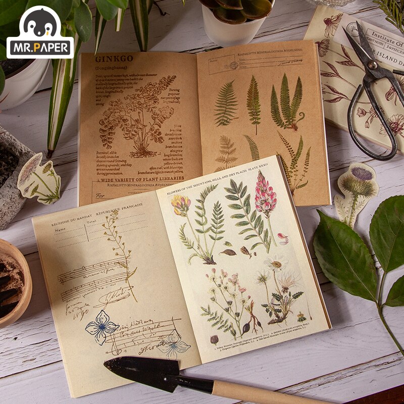 Mr.Paper 30pcs/pack 8 Designs Plant Material Paper... – Vicedeal