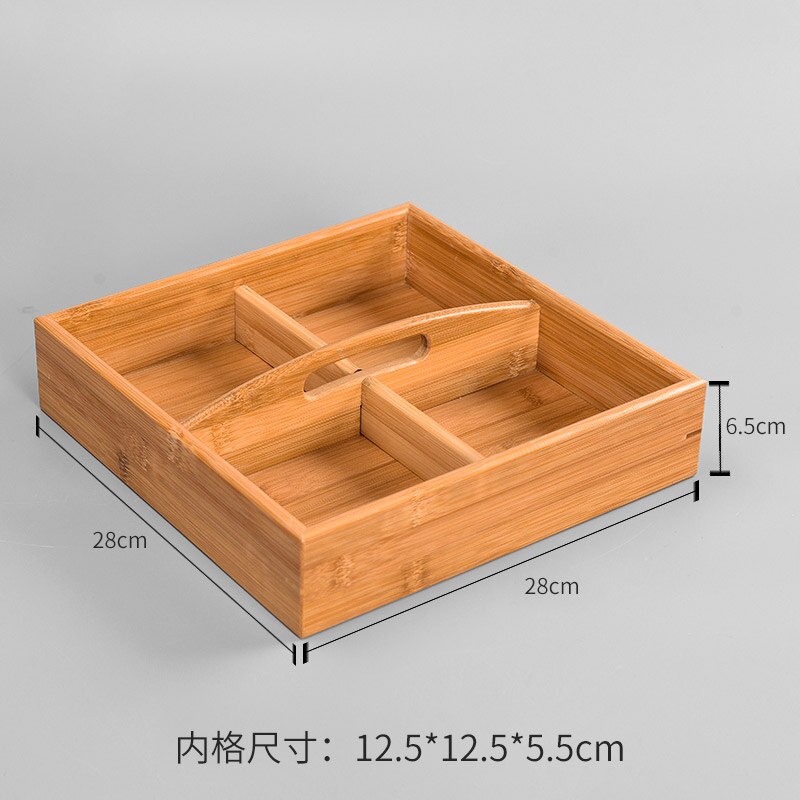 Wooden Candy Snack Platter Large Capacity Divided ... – Grandado