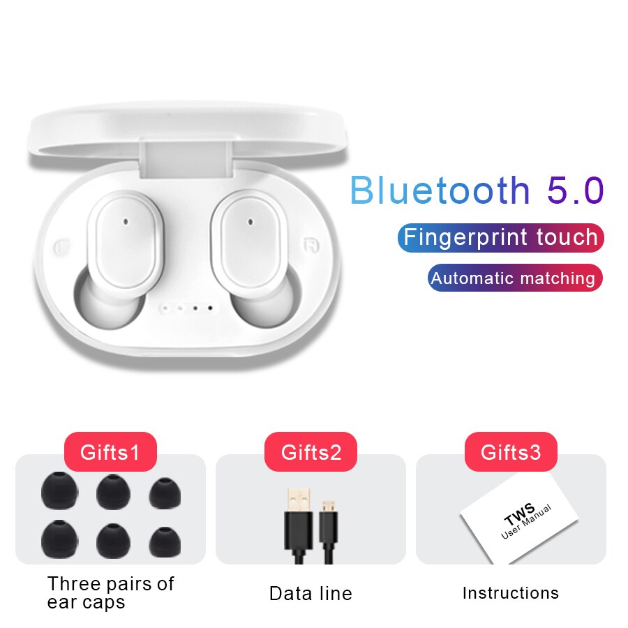 Auriculares TWS, inalámbricos por Bluetooth 5.0, A... – Grandado