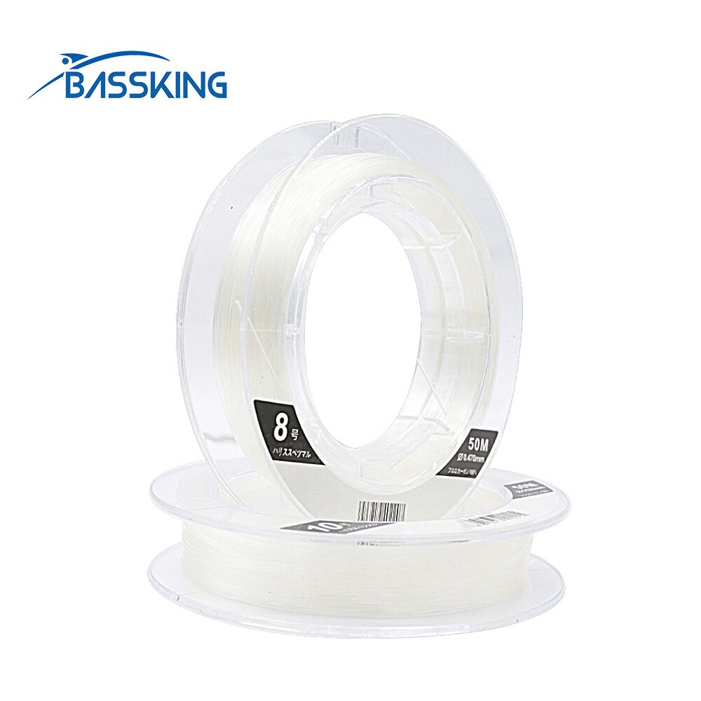 BASSKING 50m/100m Fluorocarbon Fishing Line Clear ... – Vicedeal