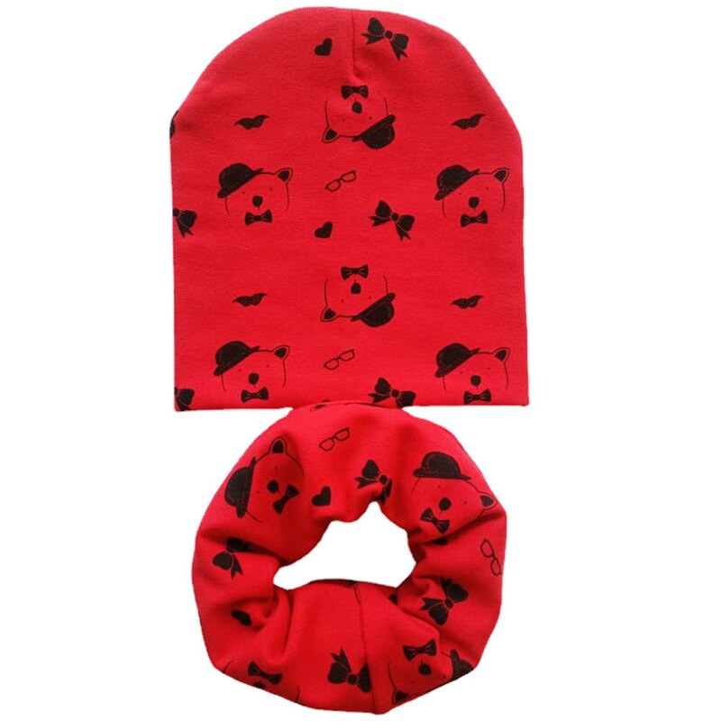 Conjunto de gorro de algodón para niños y niñas, g... – Grandado