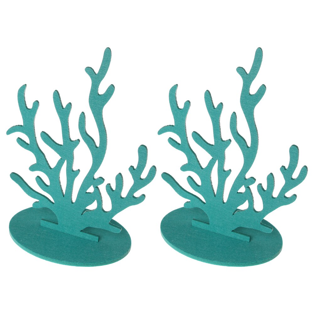 2Pcs Mermaid Party Coral Seaweed Seahorse DIY Felt... – Grandado