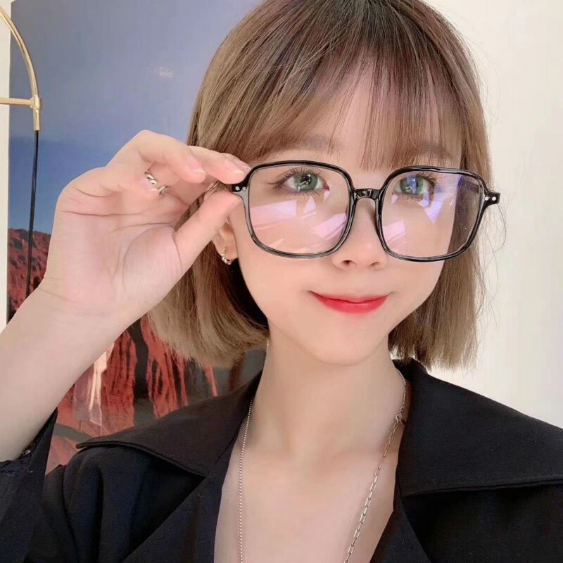 Oversized Square Transparent Glasses Frames Men Wo... – Grandado