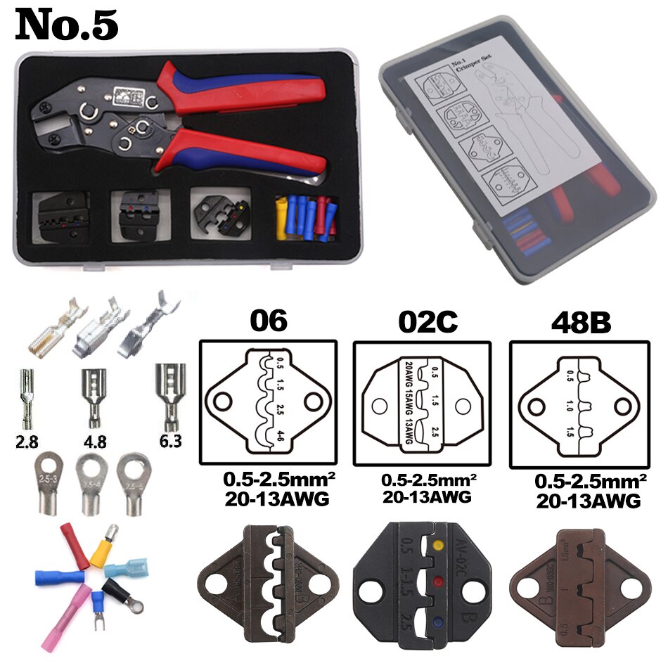 Insulated Terminals Crimper And Interchangeable Di... – Vicedeal