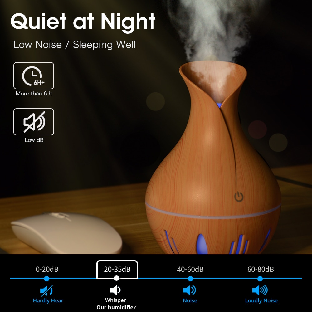 USB Electric Air Humidifier Mini Wood Grain Aroma ... – Vicedeal