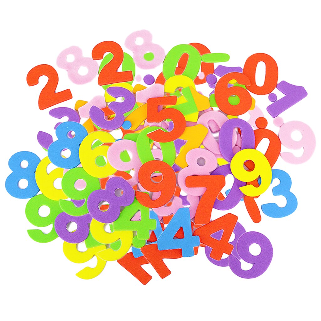 4 Bags EVA Kids Craft Stickers Star Number Foam St... – Grandado