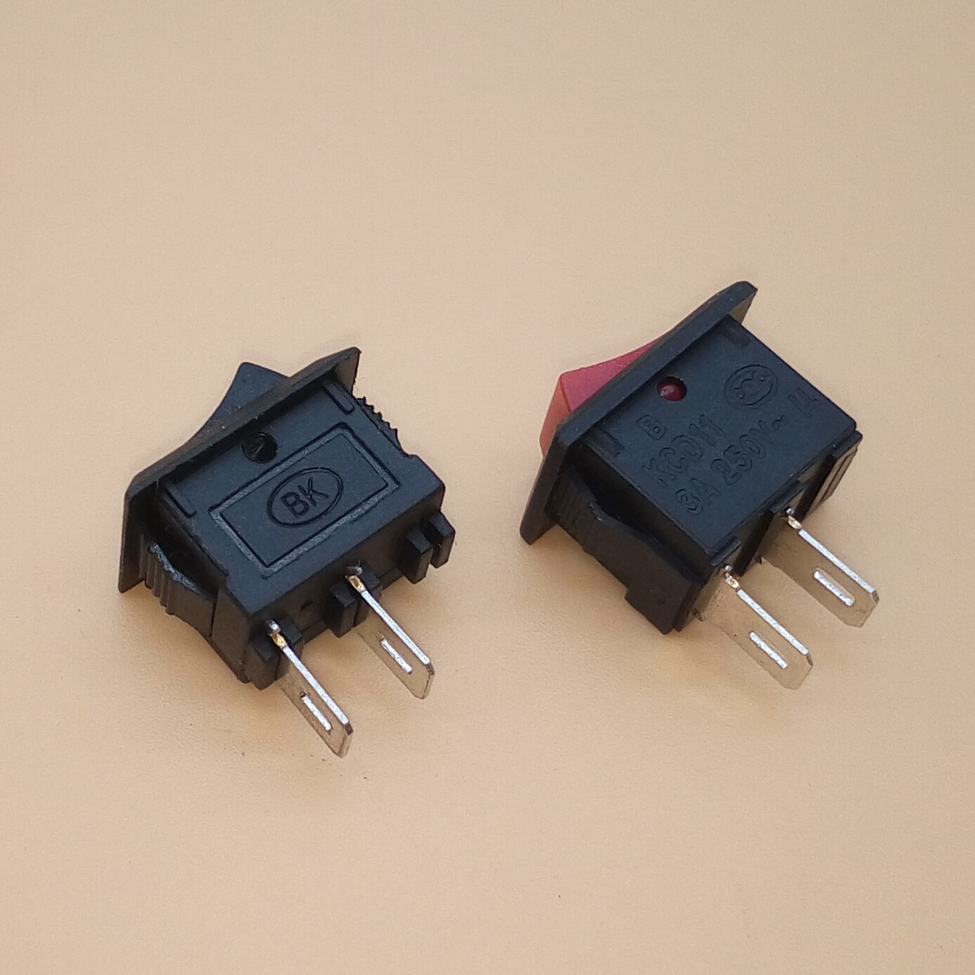 10 Pcs Mini Boot Rocker Switch 2 Pin Aan-uit Schak... – Vicedeal