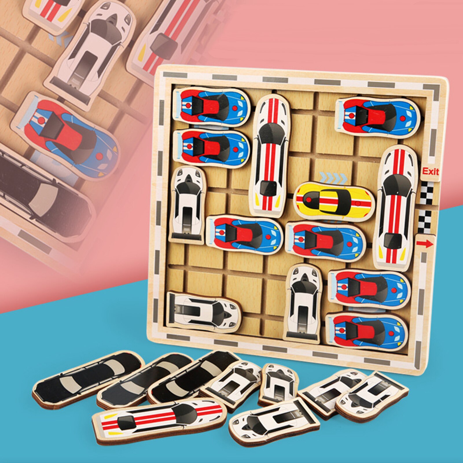 Sliding Hand Wooden Klotski Car for Adults Childre... – Grandado