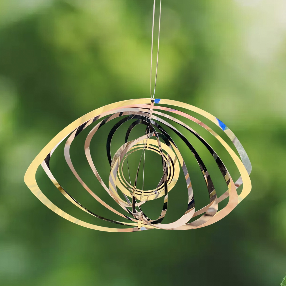 3D Devil Eye Rotating Wind Chimes Home Outdoor Han... – Vicedeal