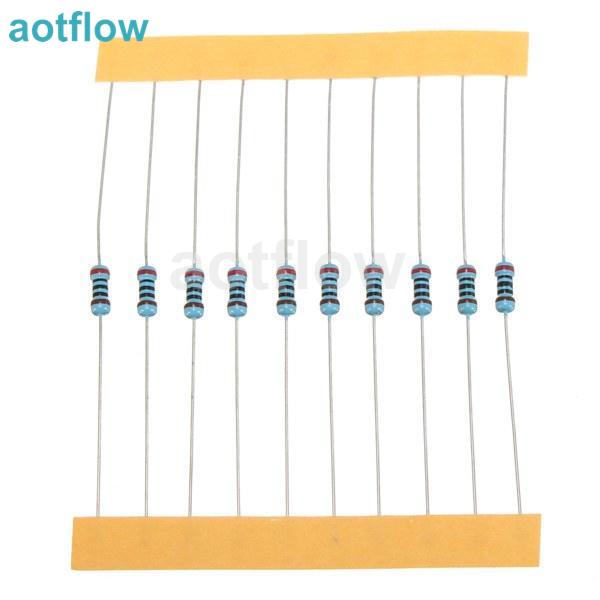 30-130Values 1/4W Metal Film Resistor Kit 1% 0.25W... – Vicedeal