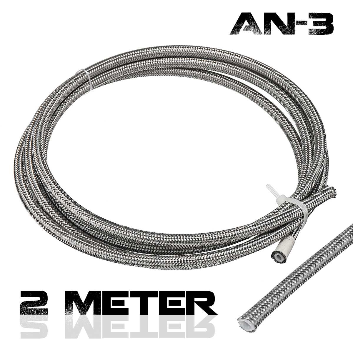 2 Meters AN -3 3AN Stainless Steel Braided PTFE Br... – Grandado
