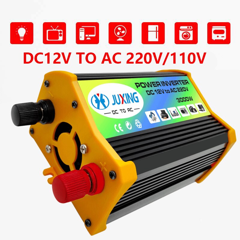 Juxing 3000w bil power inverter dc 12v til ac 11... – Vicedeal
