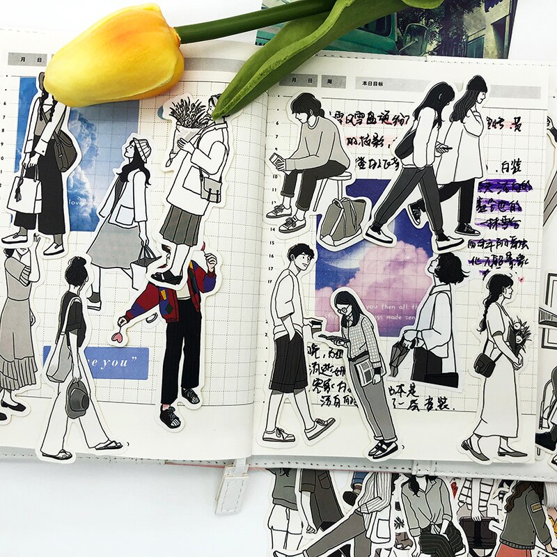 51Pcs/bag Couple stickers DIY scrapbooking our hap... – Grandado