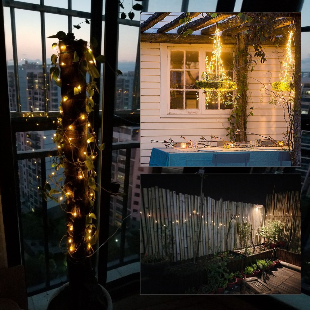 10M 20M Solar LED String Light Fairy Strip Lamps 1... – Grandado