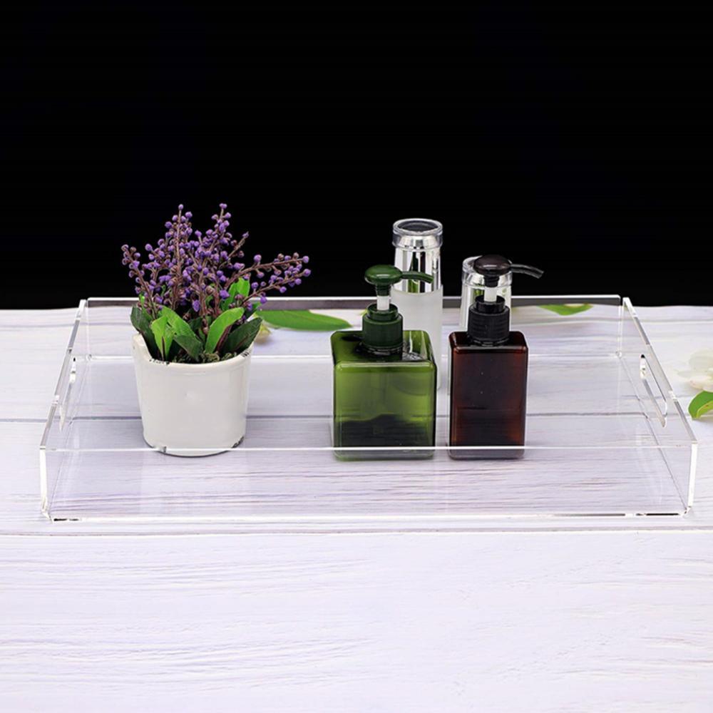 Tray Clear Acrylic Spill Proof Coffee Table Breakf... – Vicedeal