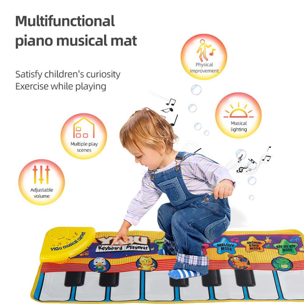 Baby Musical Mat Toys with Animal Voice Piano Toy ... – Grandado