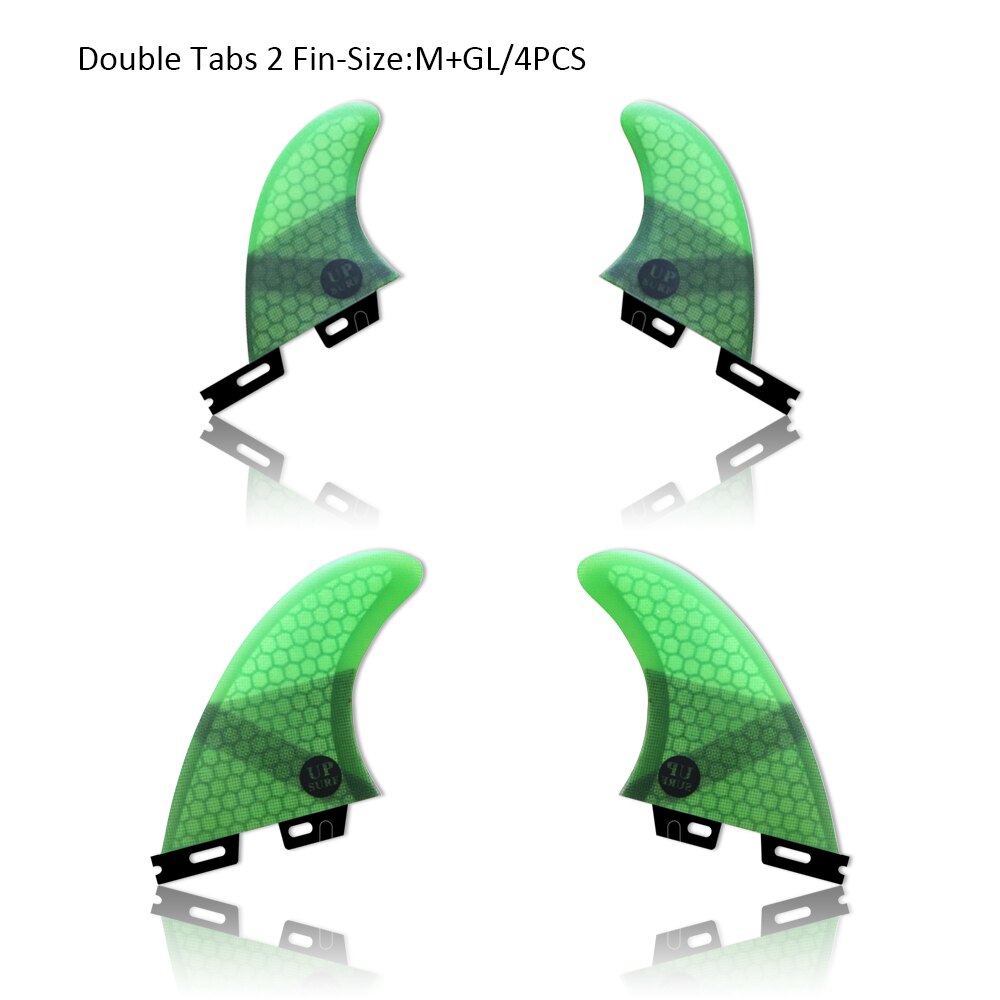 Double Tabs 2 Surfboard fins Honeycomb fiberglass ... – Grandado