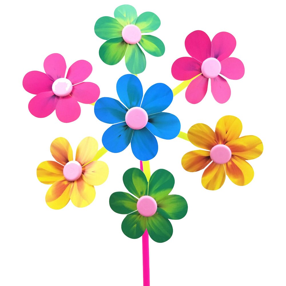 Plastic Child Windmill Seven Flowers Classic Toys ... – Grandado