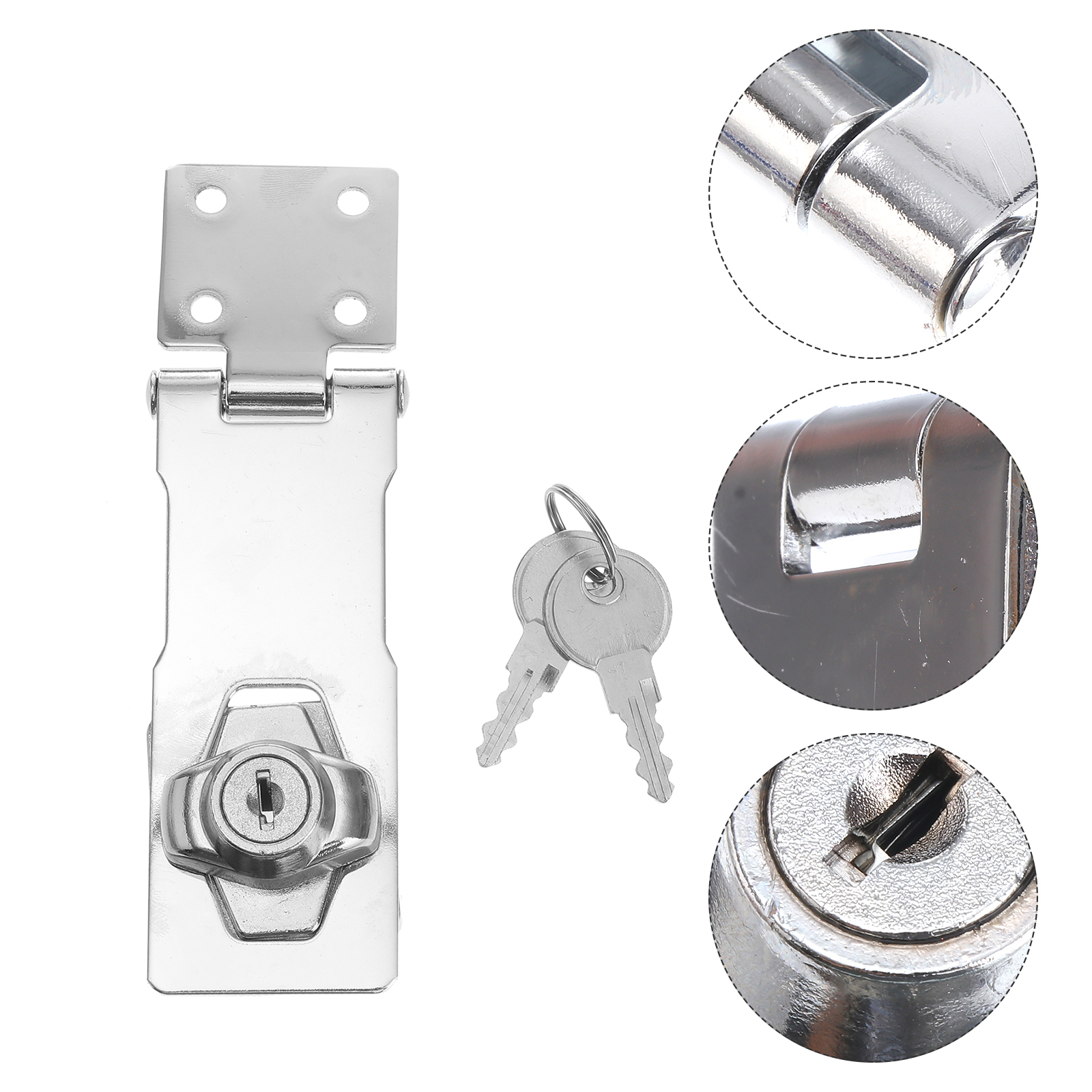 1 Set Door Locks Hasp Latches Stainless Steel Safe... – Grandado