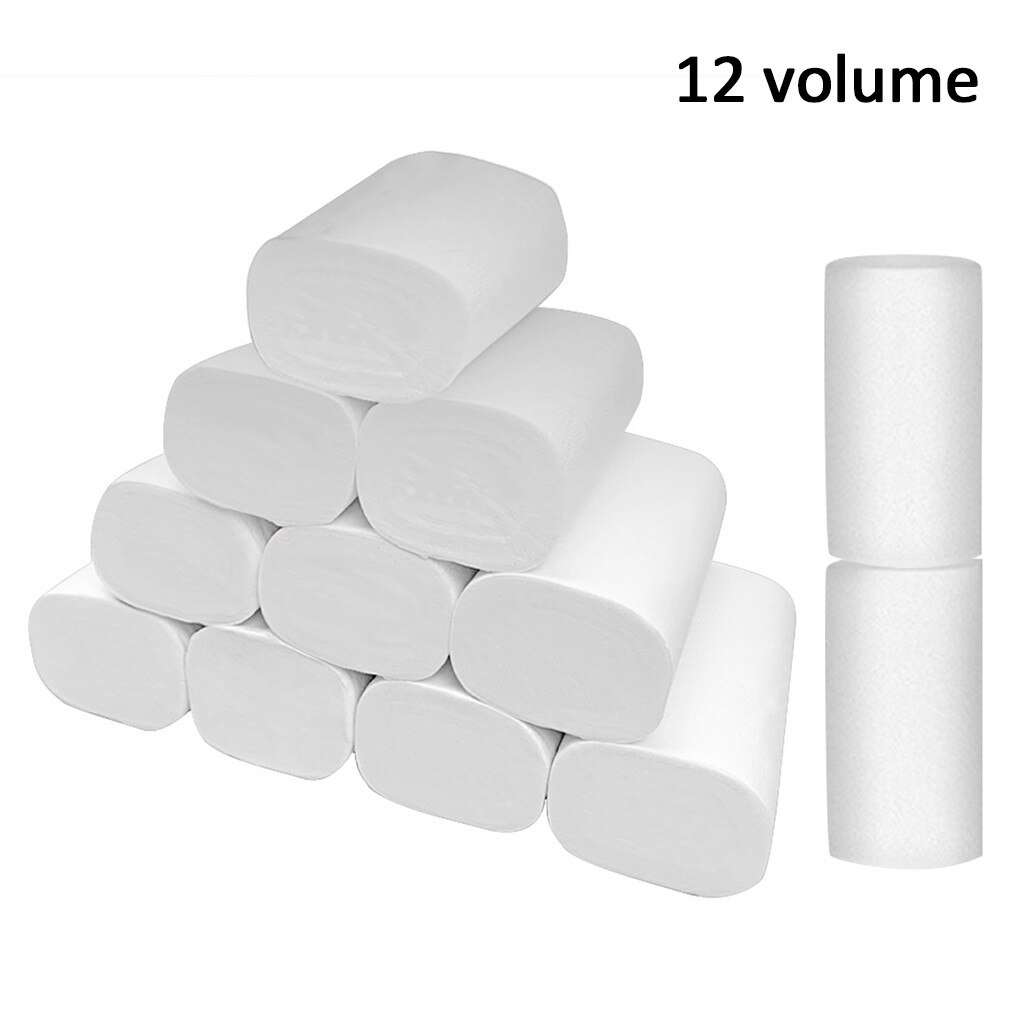 12 Rolls Strong Soft 4-Ply Toilet Paper Giant Roll... – Grandado