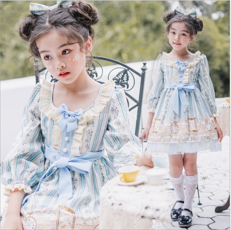 Prinses Thee Party Zoete Lolita Kids Jurk Retro Ka... – Grandado