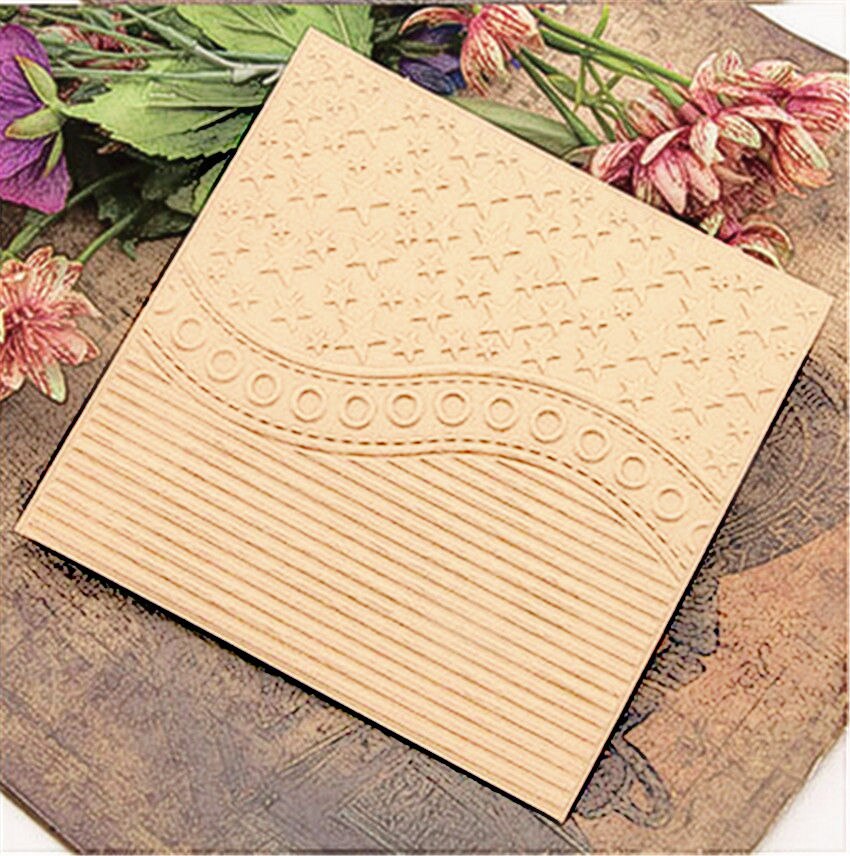 15x15cm star line Embossing folders Plastic bump S... – Vicedeal