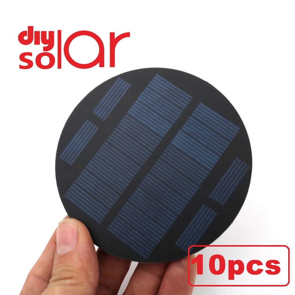 Round 5.5V 100mA 0.55Watts Solar Cells poly Li-ion... – Vicedeal