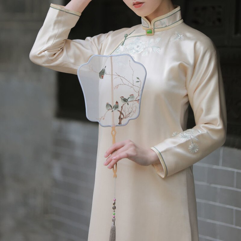 Vintage Simple Long Qipao Women Ethnic Style Chine... – Vicedeal