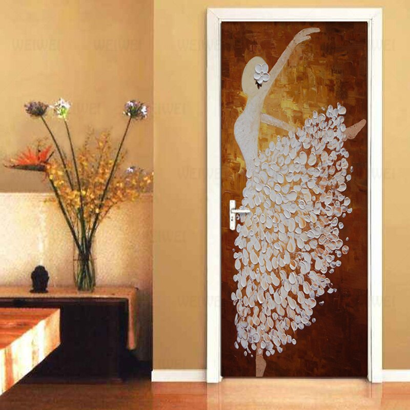 Modern Abstract Art 3D Wall Door Sticker Living Ro... – Grandado