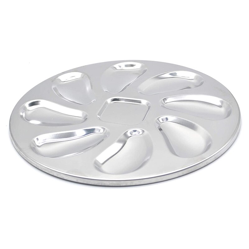 Stainless Steel Oysters Dinner Plate Slots Clam St... – Grandado