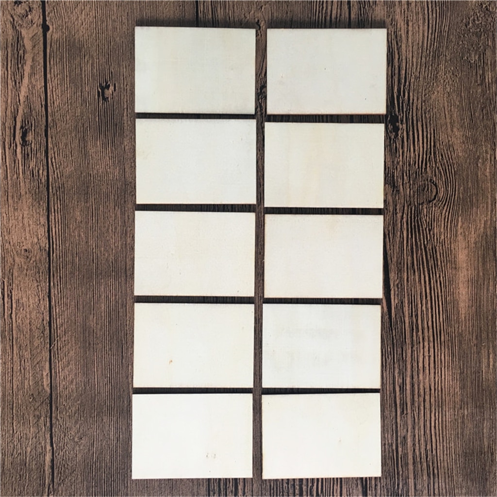 30 Pieces Wood Sheet Rectangle Wood Sign Plaque Cr... – Grandado