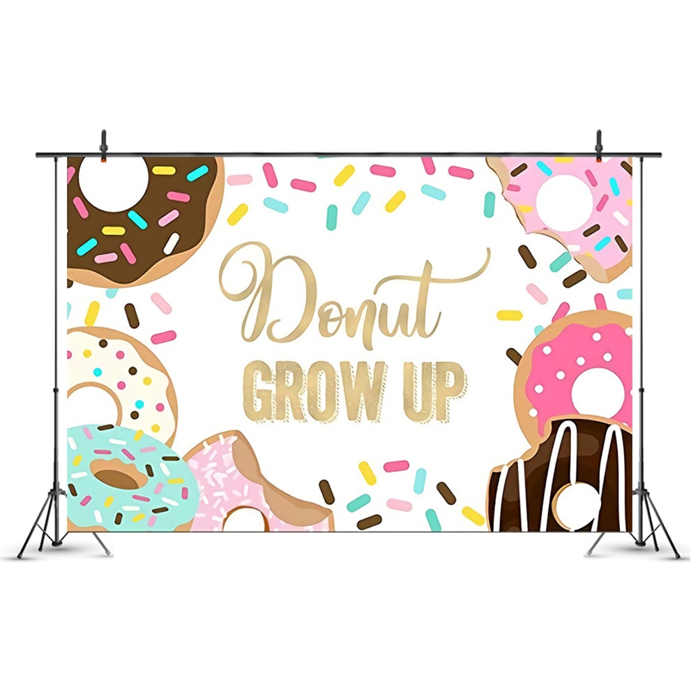 Party Backdrops Cute Doughnut Candy Photography De... – Grandado