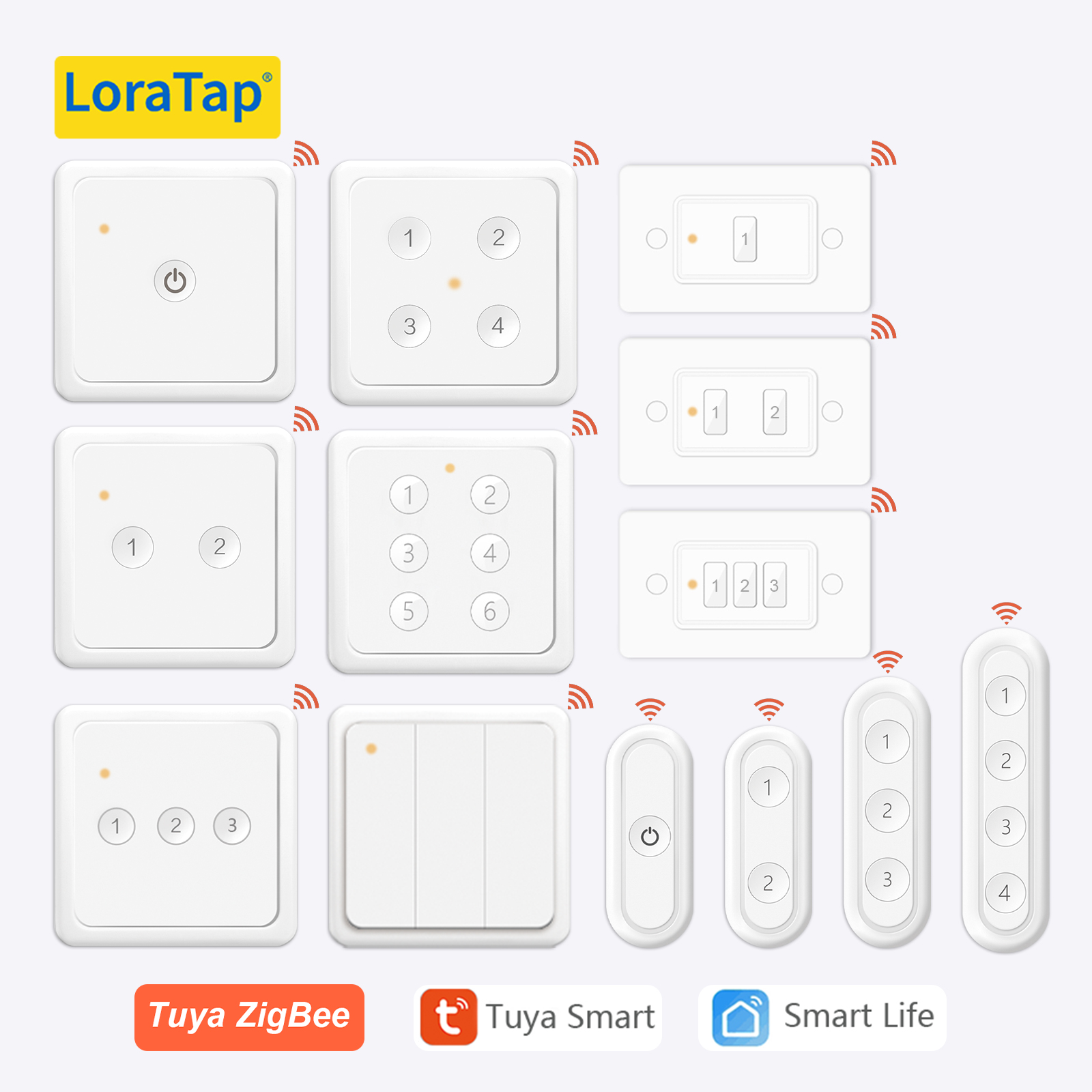 LoraTap ZigBee 3.0 Draadloze 13-types drukknop EU ... – Vicedeal