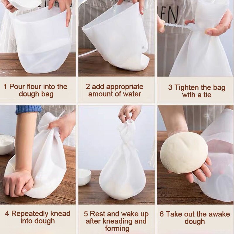 Siliconen Kneden Deeg Zak Meel Mengen Behoud Zacht... – Grandado