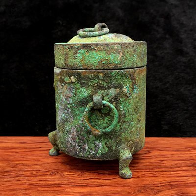 Exquisite antique bronze can home decoration craft... – Grandado