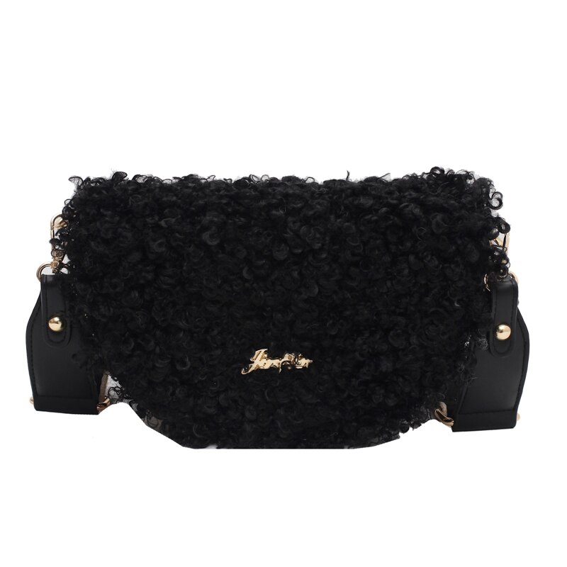 Lamb Wool Handbag Shell Type Crossbody Bag For Wom... – Grandado