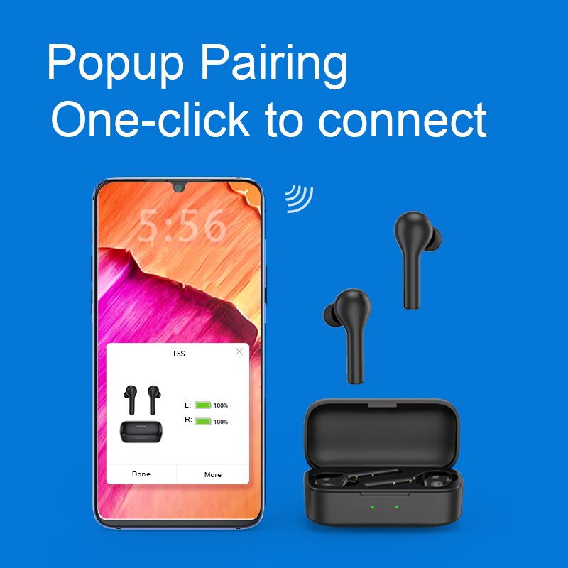 Qcy T5s Bluetooth 5.0 Draadloze Koptelefoon App Ma... – Vicedeal