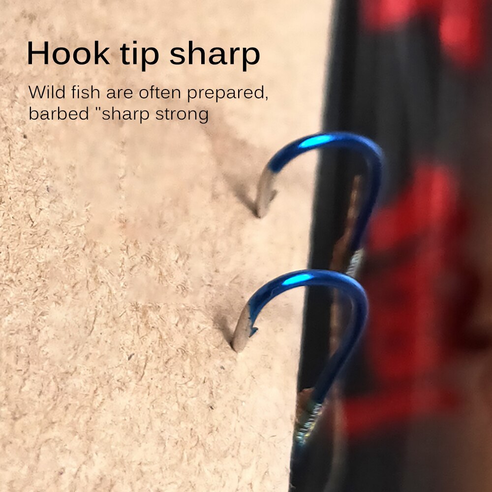 16 Pcs Blue Barbed Carbon Steel Barbed Carp Fishin... – Vicedeal