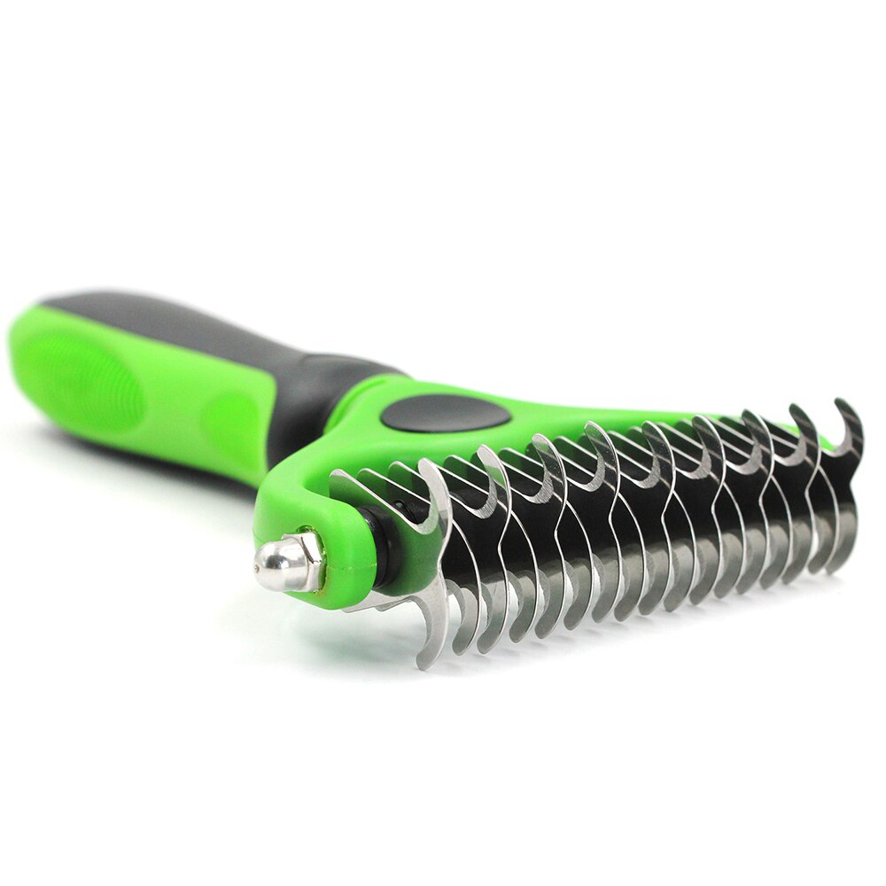 Double-sided Pet Brush Undercoat Grooming Rake Pet... – Grandado