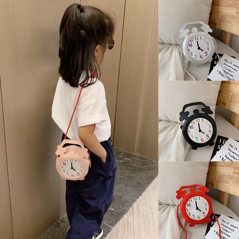 Children Cartoon Clock Print Cross-body Handbag Gi... – Vicedeal