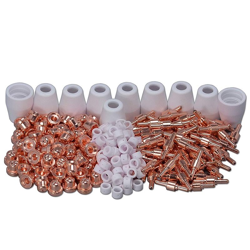 190pcs Pt31 Plasma Cutter Consumables Standard Electrodes Tips Nozzle