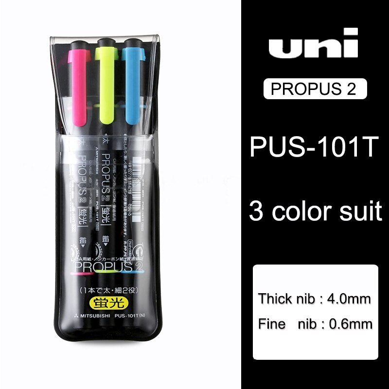 UNI Highlighter PUS-101T Color Marker for Double M... – Vicedeal