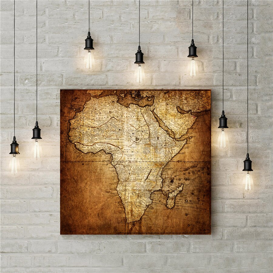 Vintage Map of AFRICA Wall Decor Travel Home Stick... – Grandado
