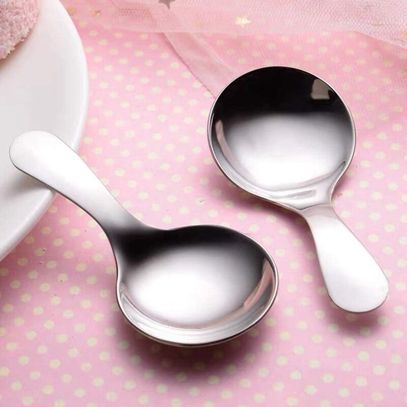 10 Pcs Stainless Steel Short Handle Spoons & 1... – Grandado