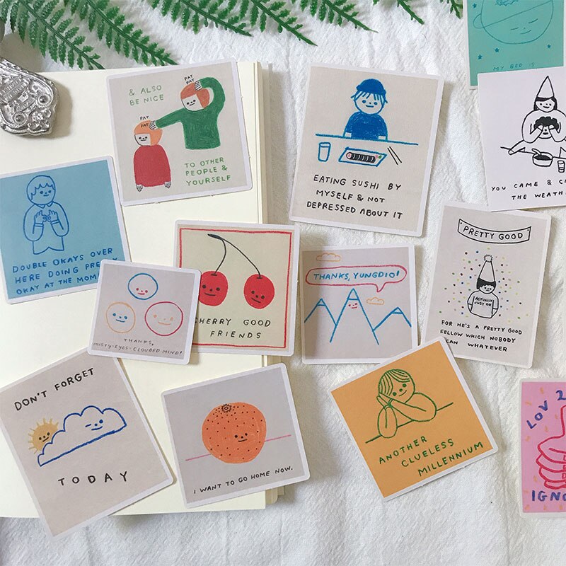 15pcs happy good friends Stickers Crafts Scrapbook... – Grandado