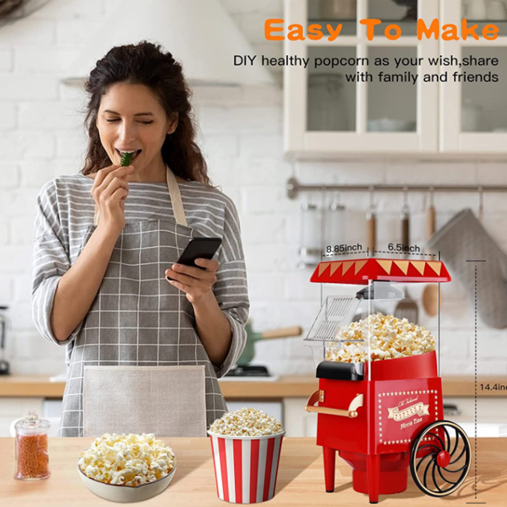 Popcorn Maker Air Popcorn Machine Vintage Tabletop... – Vicedeal