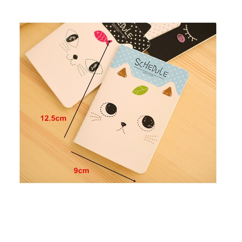 4pcs Mini Diary Book Cute Cat Binding Notebook Por... – Grandado