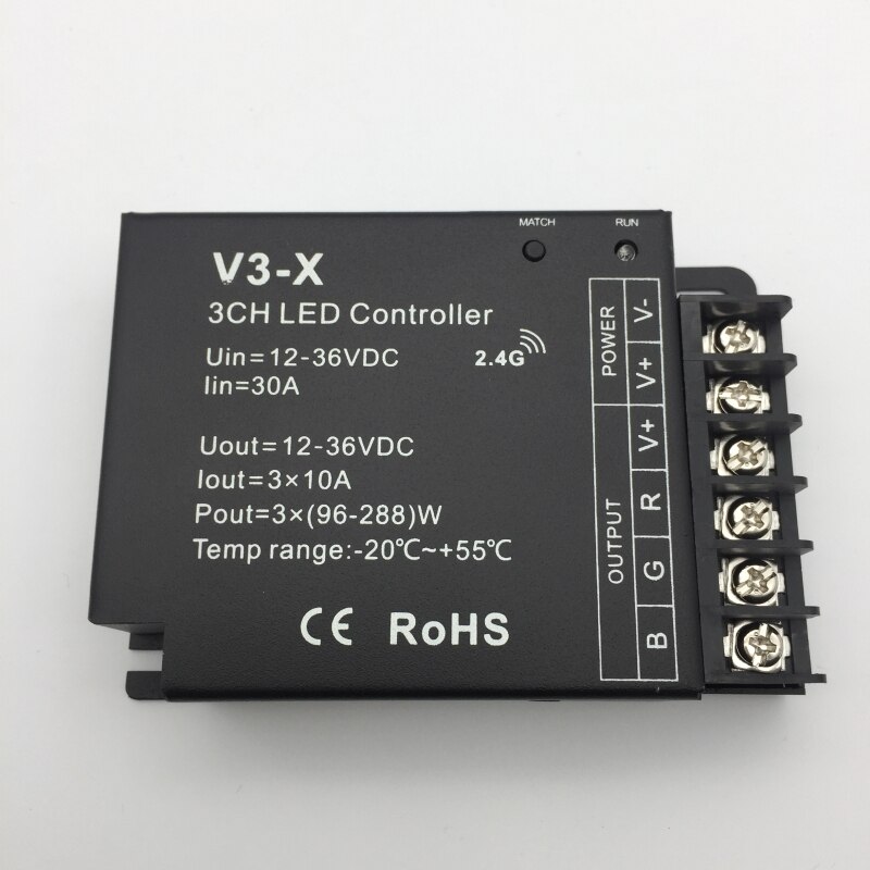 LED Dimmer RGB/CCT/Enkele kleur Dimmer 3CH * 10A 1... – Grandado