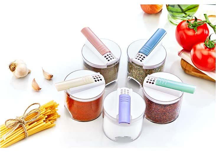 5 Pcs/ Set Spice Jar Set Seasoning Box Transparent... – Grandado