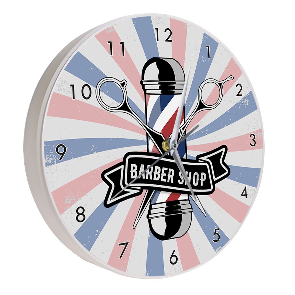 Barber Shop Pole Business Sign Metal Frame Wall Cl... – Grandado